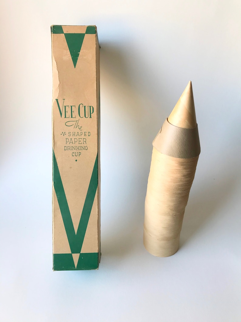 Vintage Vee Cups Universal Paper Products Co./Chicago Ill. | Etsy