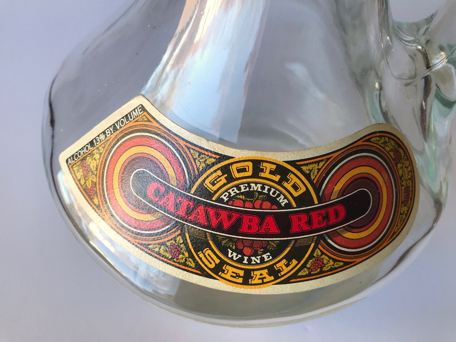 Vintage Catawba Red Gold Seal Premium Wine Gold Seal Wine - Etsy France