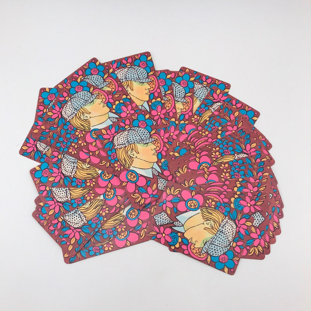 Vintage Mod Guy Playing Cards Western Publishing Co. Inc. - Etsy