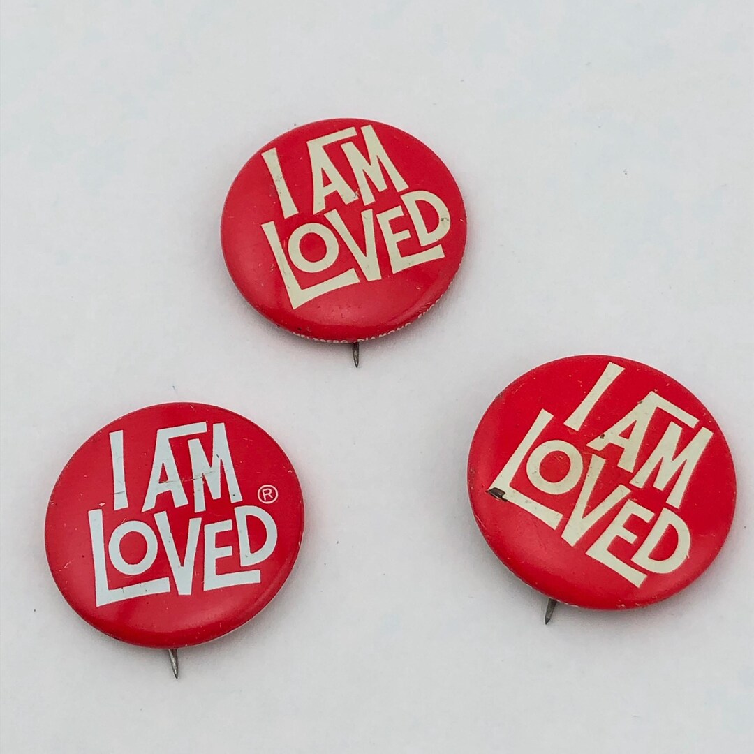 Vintage Group of 3 i Am Loved Pins, Helzberg Diamond Shops, Inc., 1968 ...