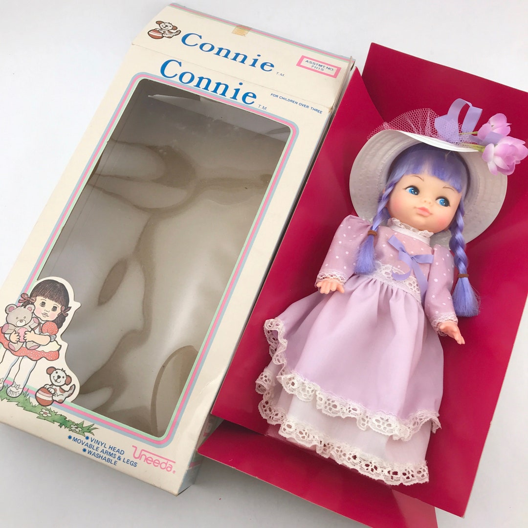 Vintage Uneeda, Connie, Purple Haired Doll, 1982, Original Box - Etsy
