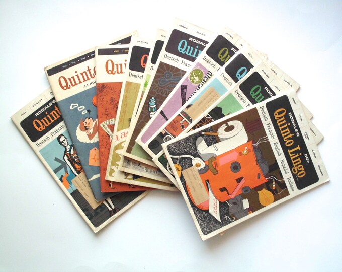 Lot of Vintage Rodale's Quinto Lingo Magazines, 1965, 1967 - Etsy