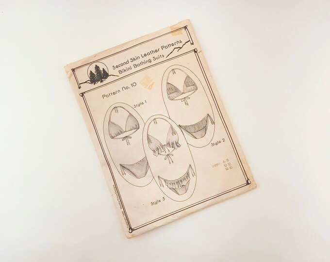 Vintage Second Skin Leather Patterns, Bikini Bathing Suits, Leather ...