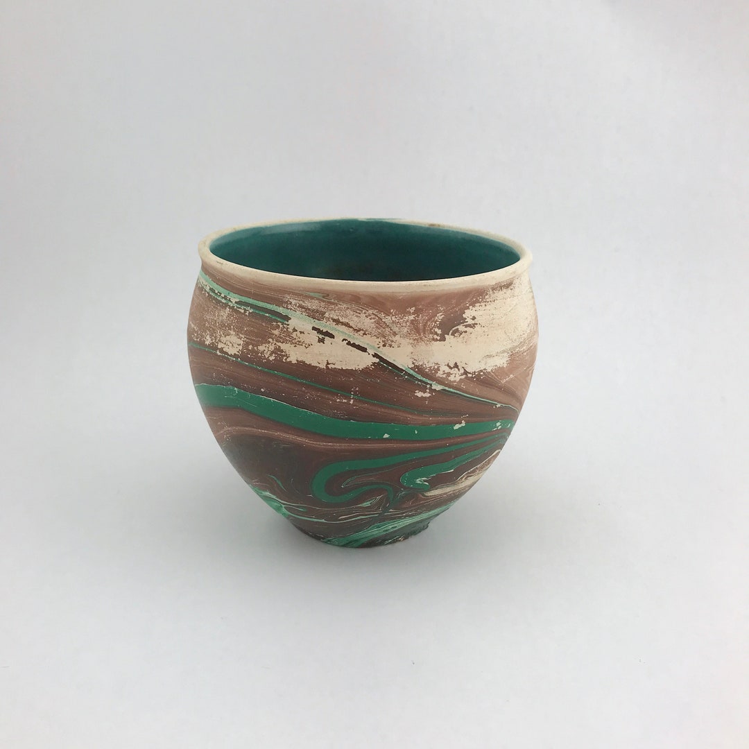 Vintage Garden of the Gods Pottery, Colorful Clay Pot, Southwestern ...