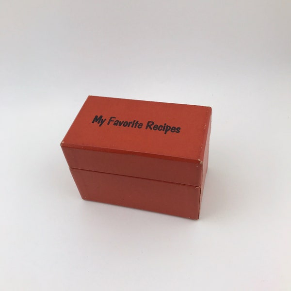 Cardboard Recipe Box - Etsy