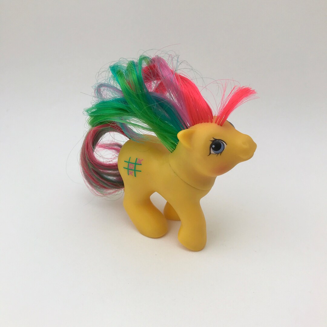 Vintage MLP, First Tooth Baby Tic Tac Toe, G1, Rainbow Mane Tail/hair ...