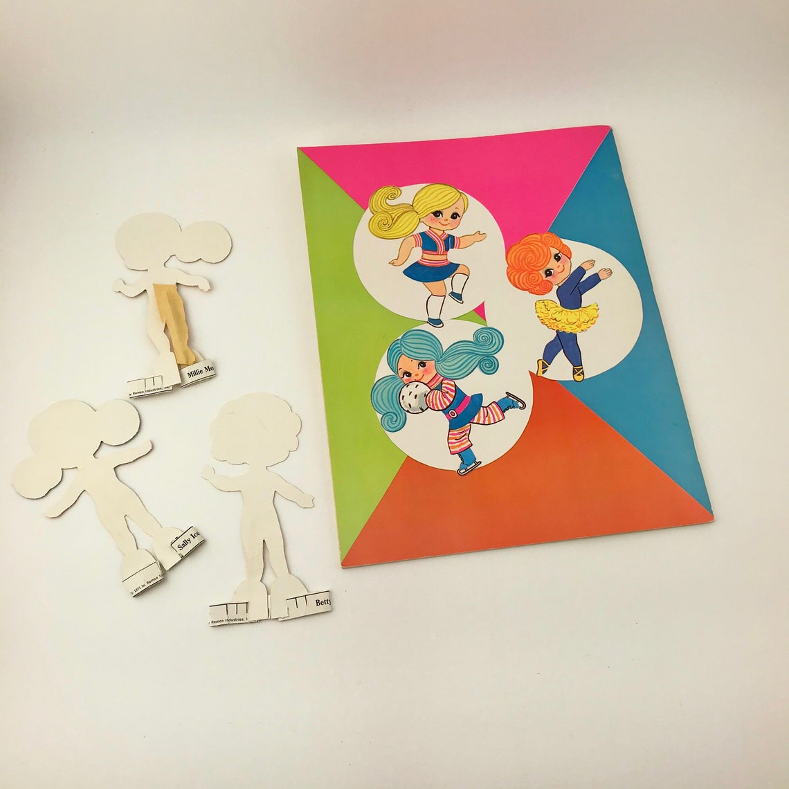 Vintage Whitman Finger Ding Paper Dolls 1971 Remco - Etsy