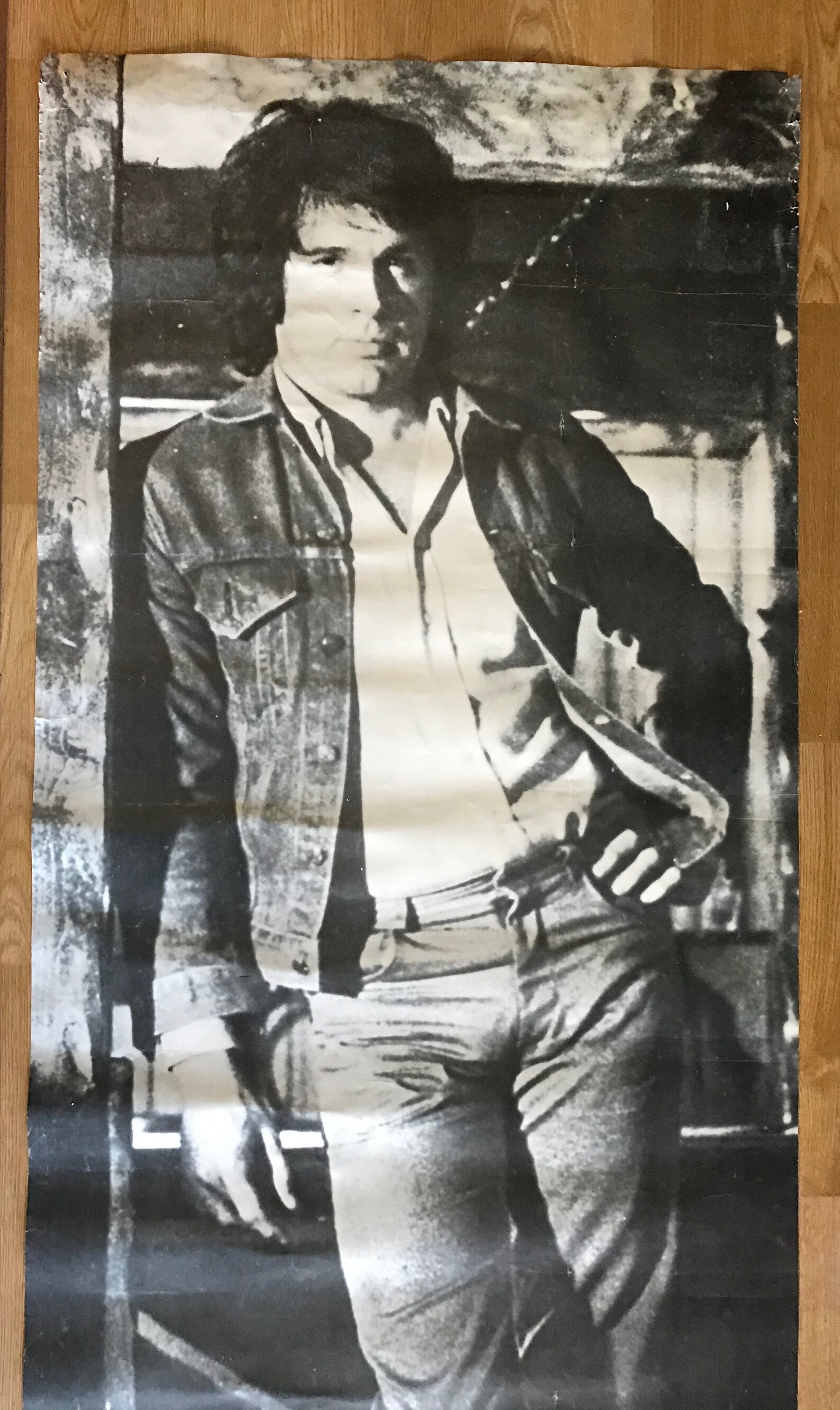 Vintage HUGE Warren Beatty Poster, Life Size 6 Foot Poster, Full Body ...