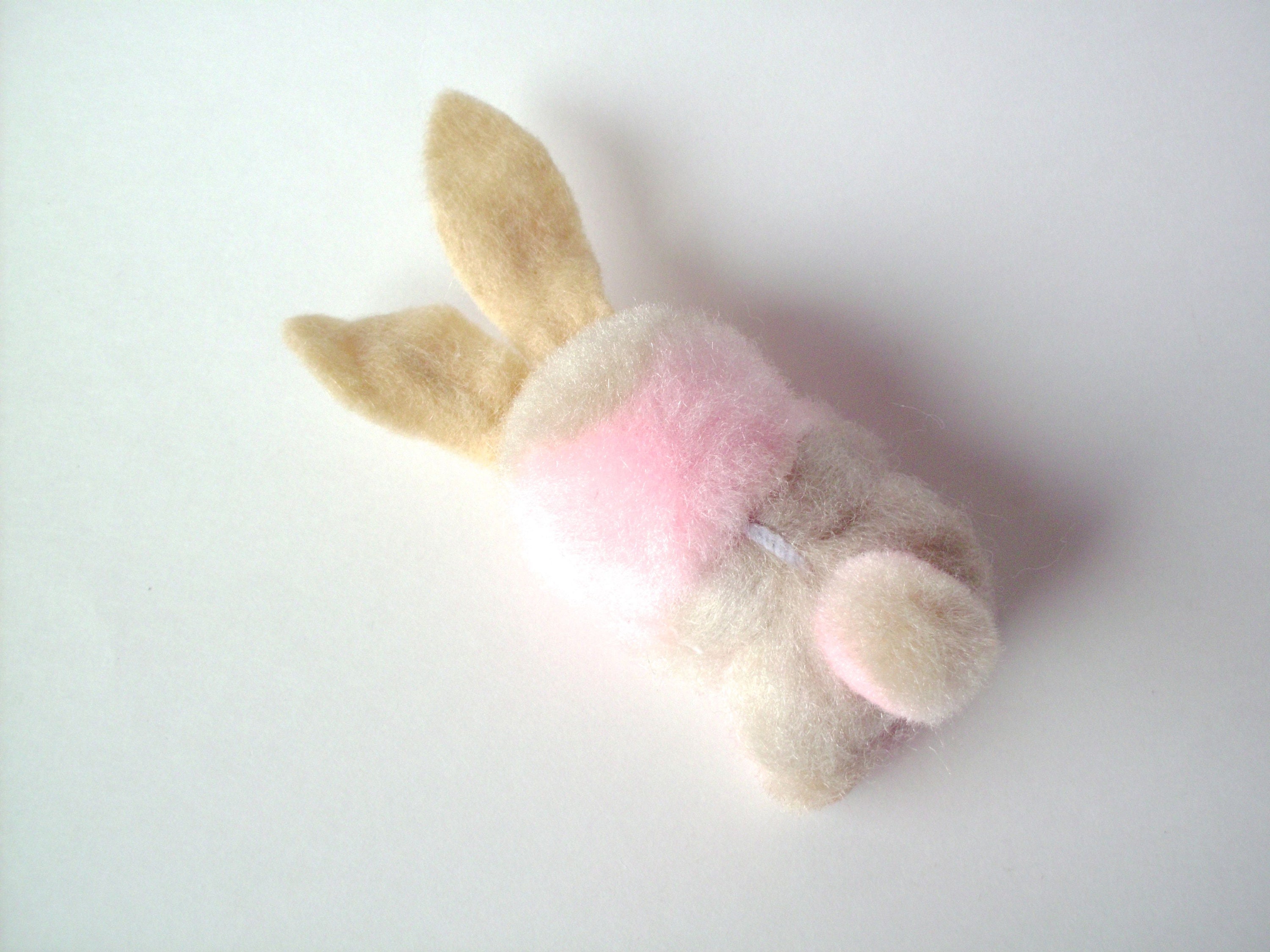 Vintage Pompom Conejo Conejo Conejo Divertido Marrón y Rosa | Etsy