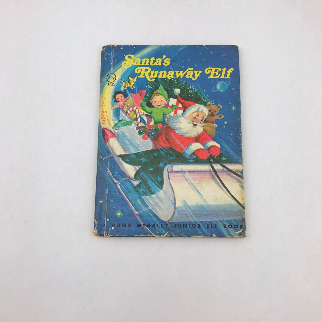 Vintage Rand Mcnally Junior Elf Book, Santa's Runaway Elf, FAIR ...
