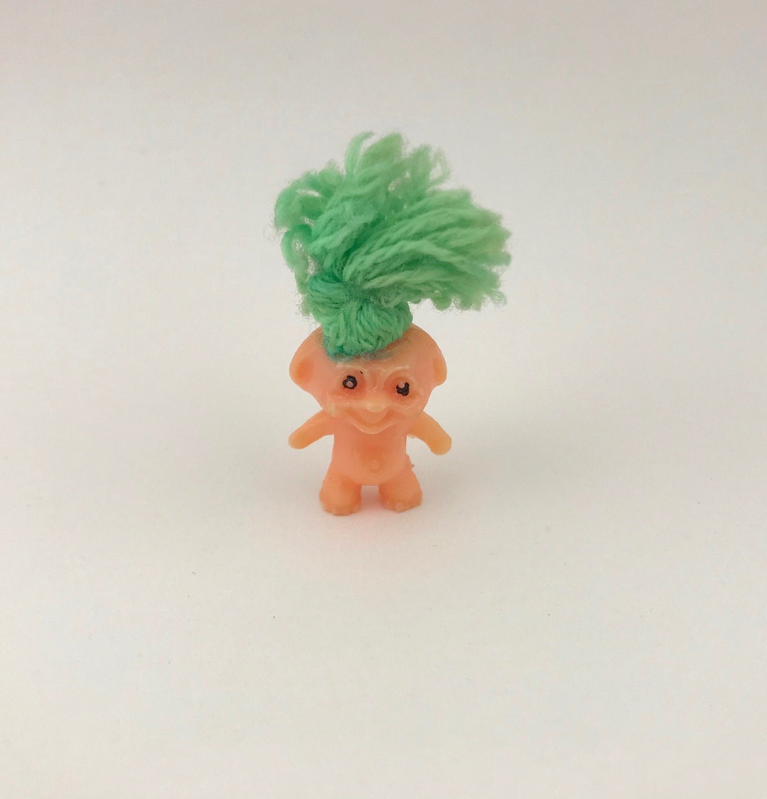 Vintage Miniature Troll Charm, Mini Troll, Hong Kong, Miniature Troll ...