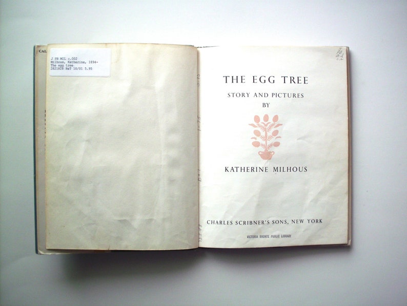 Vintage Hardback Copy of the Egg Tree, Katherine Milhous, 1950, the Egg ...