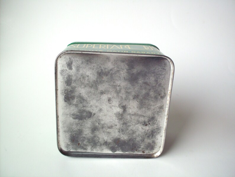 Vintage Superfamous Metal Tin, Super Famous Clock Tin, Metal Clock Box ...