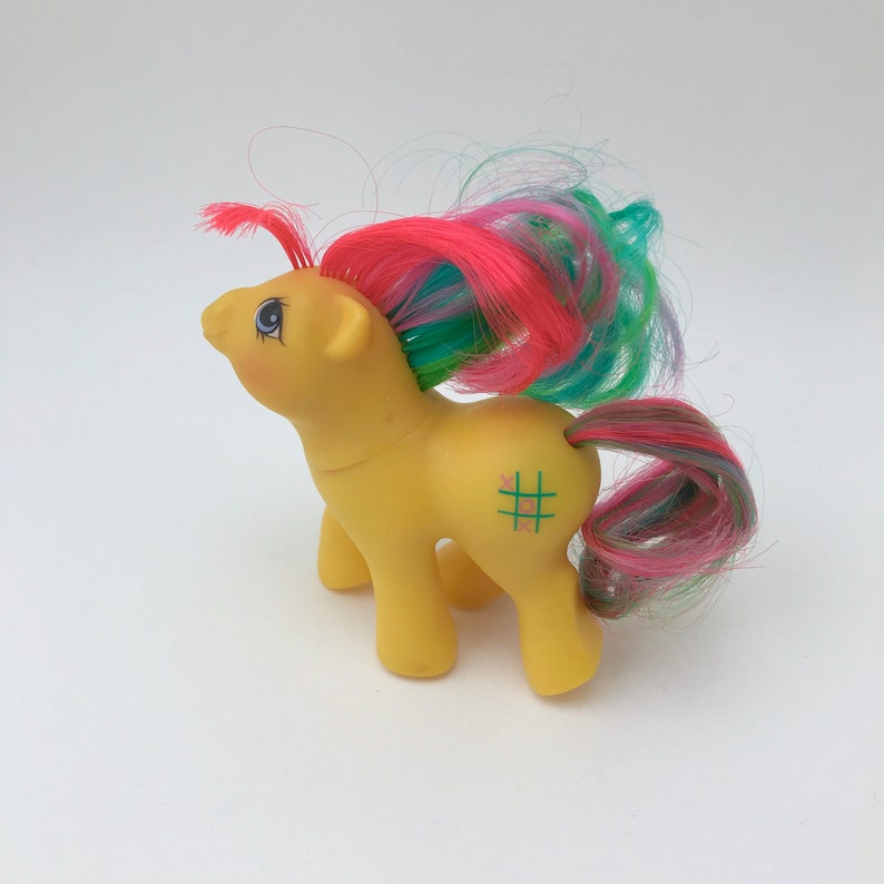 Vintage MLP First Tooth Baby Tic Tac Toe G1 Rainbow Mane - Etsy