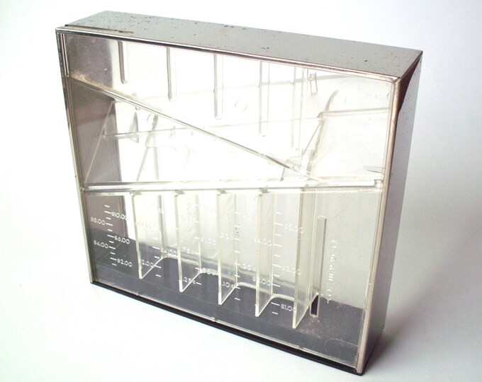 Vintage Mid Century Clear Coin Bank, Automatically Sorts Coins - Etsy