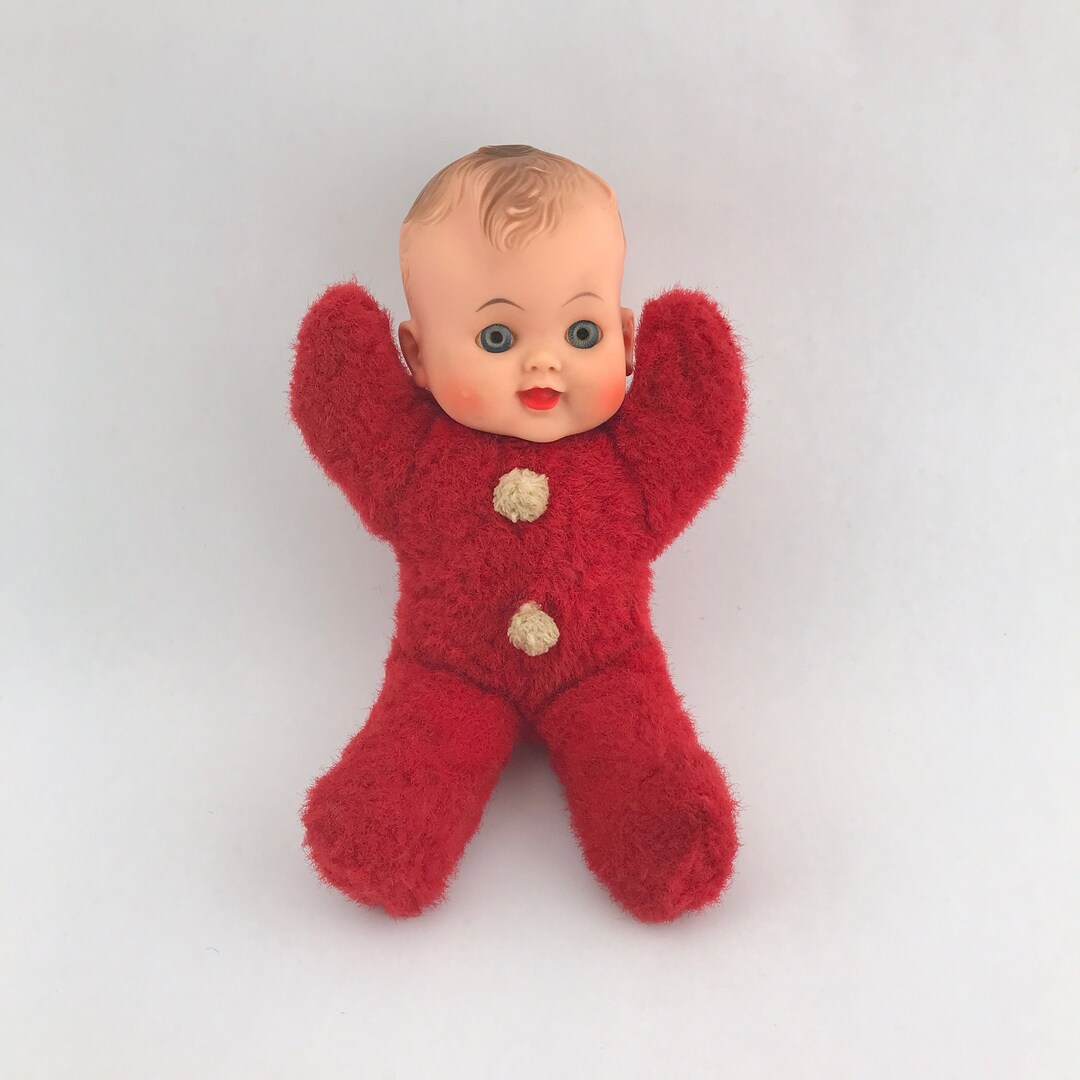 Vintage Douglas Cuddle Toys Baby, Red Plush Douglas Toys Boy Doll ...