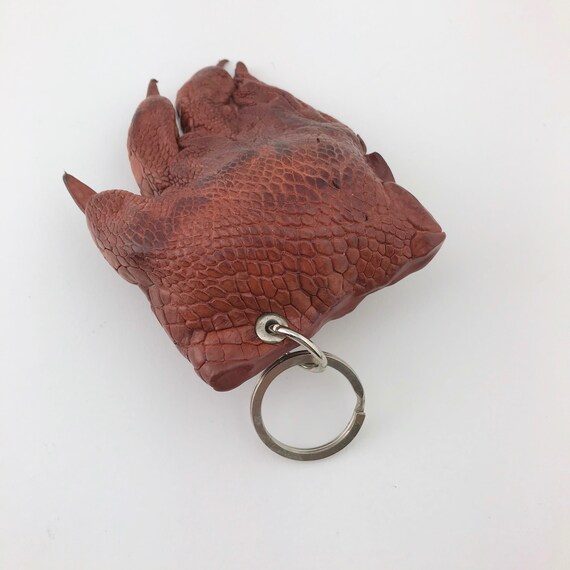 Vintage Crocodile Claw Foot Keychain, Croc Key Fob, C… - Gem