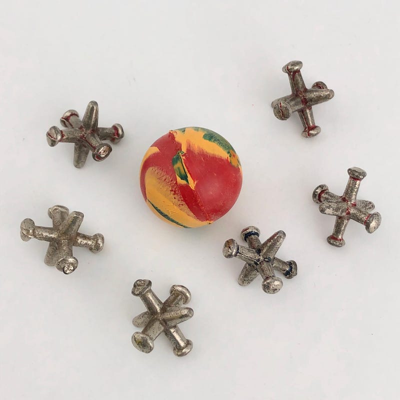 Jacks and Ball Set - Etsy