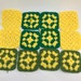 Vintage Lot of 12 Granny Squares, Green and Yellow Granny Squares ...