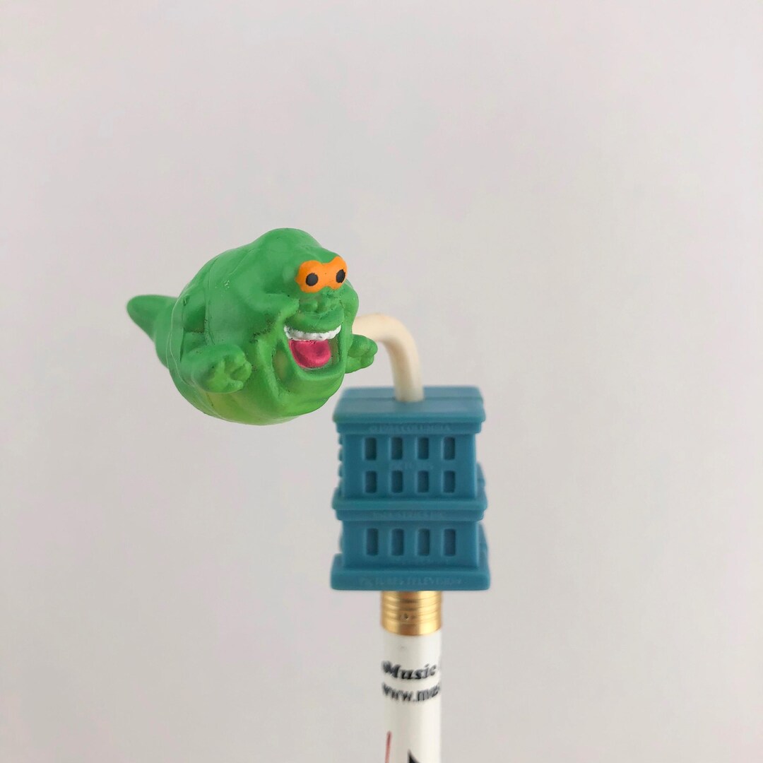 Vintage Slimer Pencil Topper, Spinning Slimer Pencil Topper ...