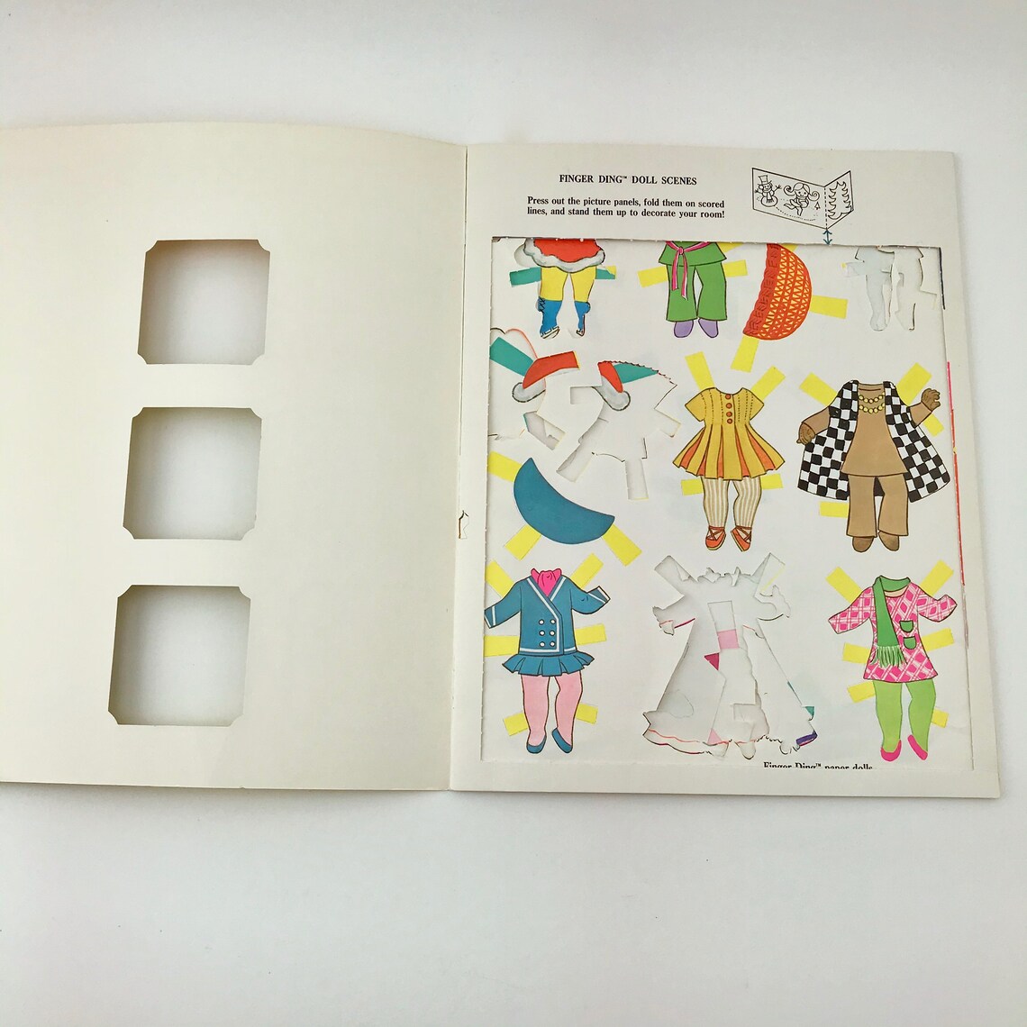 Vintage Whitman Finger Ding Paper Dolls 1971 Remco - Etsy