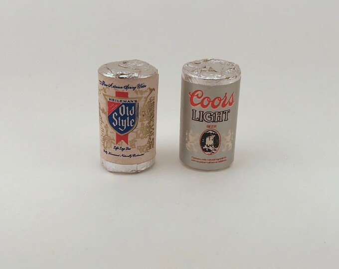 Vintage Beer Can Shaped Mints, Two Rolls of Beer Can Mints, Heileman's ...