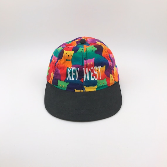 Vintage Rainbow Cats Key West Ball Cap Lightweight Cloth Ball - Etsy