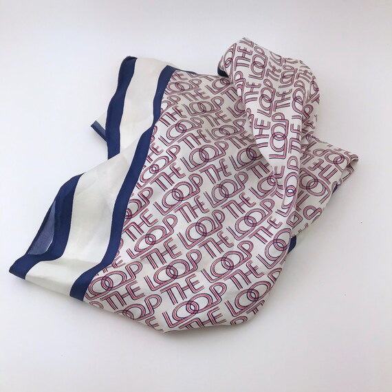 Vintage "The Loop", Souvenir Chicago Scarf, The Loop … - Gem