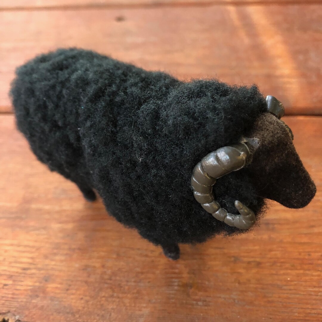 Vintage Black Sheep Figure, Plastic Sheep Figure, Toy Sheep - Etsy