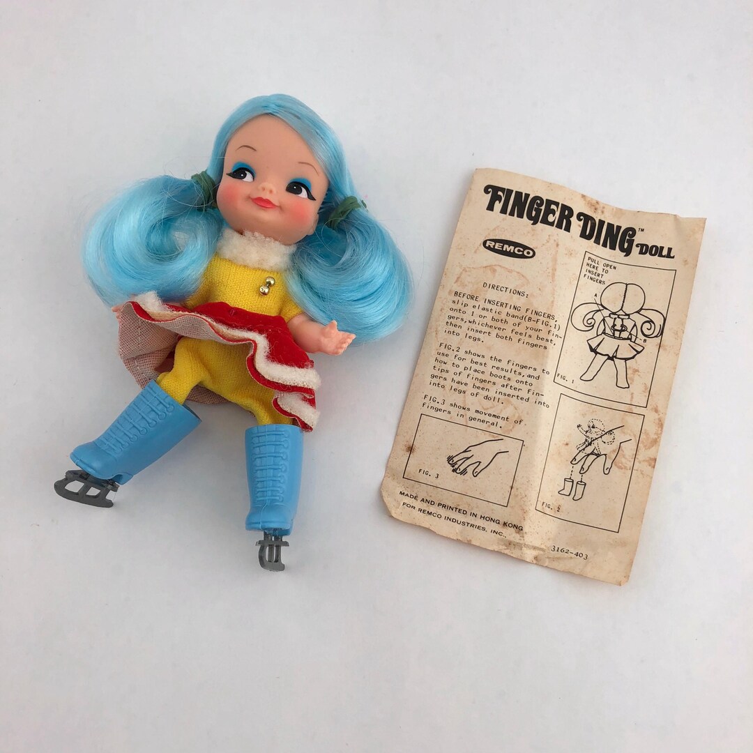 Vintage Sally Skater Remco Finger Dings Doll, Sally Ice Skater Doll ...