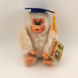 Vintage Love Pets by Russ, Gonga, Plush Graduation Ape, Russ Berrie and ...