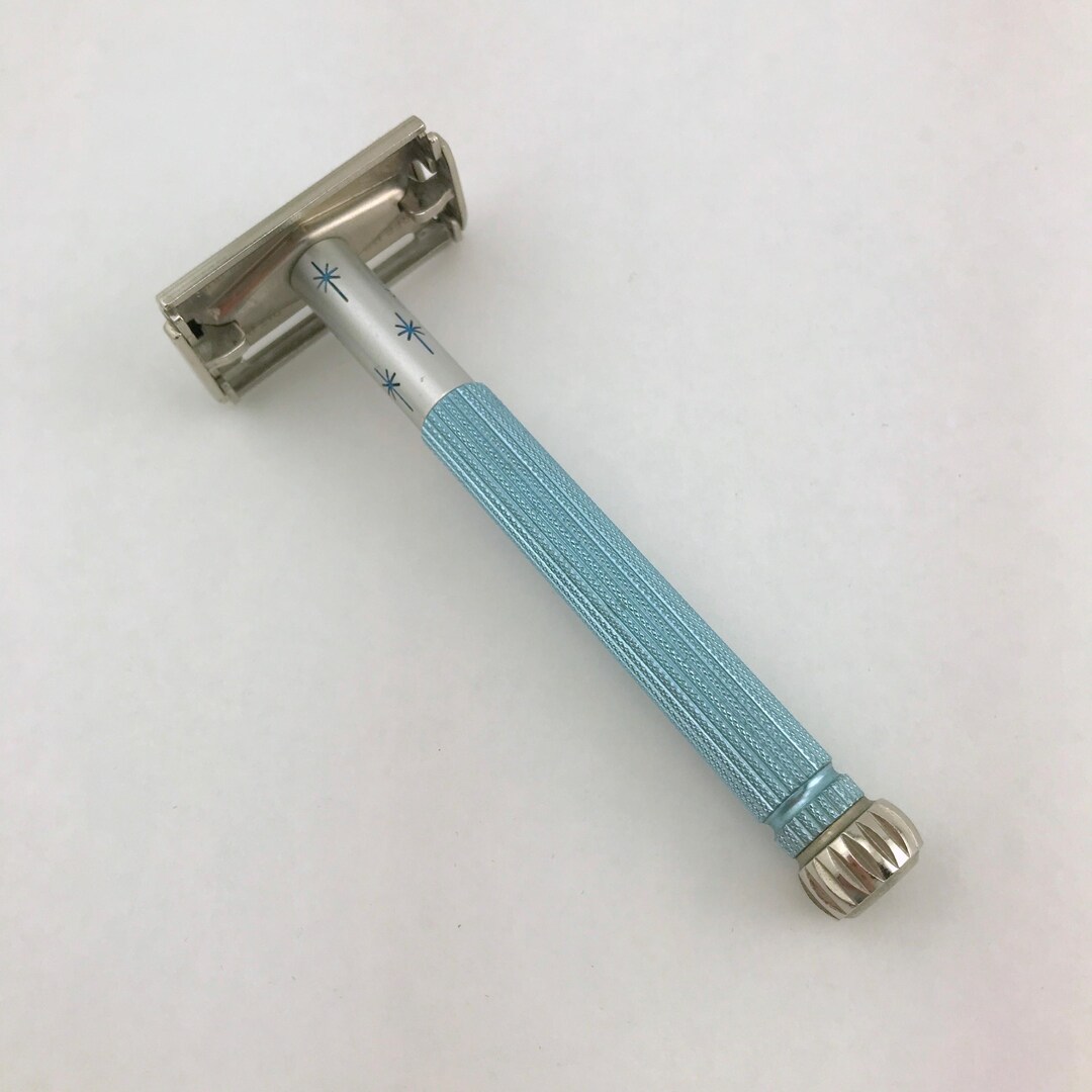 Vintage 1960's Blue Starburst Lady Gillette Razor, Gillette Razor, Date ...