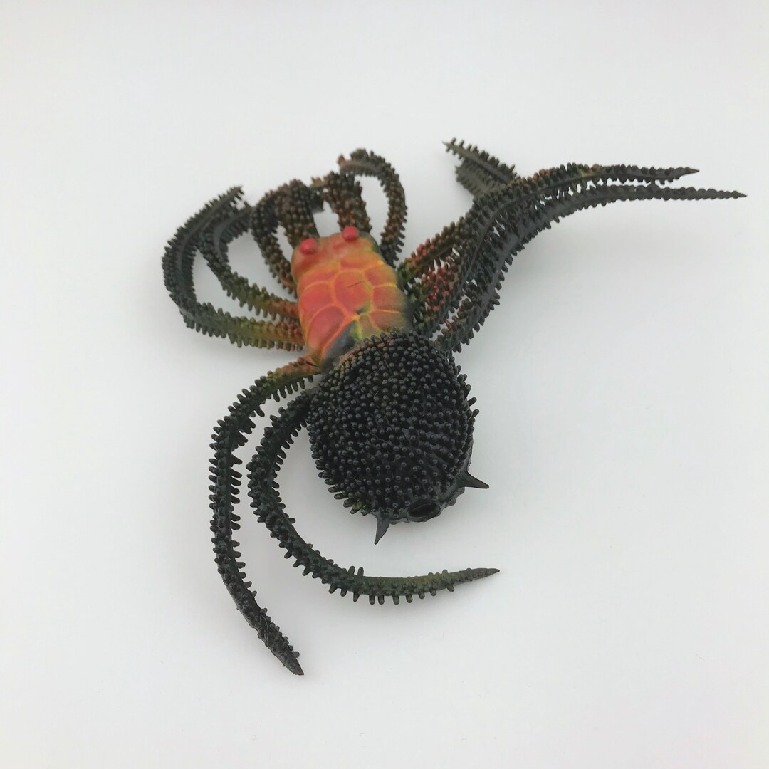 Vintage Large Rubber Spider, Hong Kong, Novelty Spider, Hairy Rubber ...