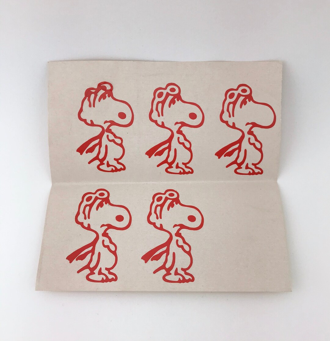 Vintage Snoopy Red Baron Stickers, Snoopy Stickers, 5 Snoopy Stickers ...