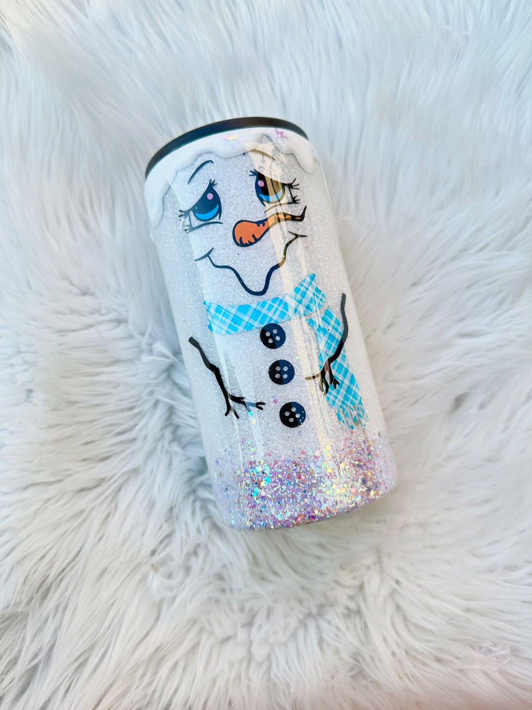 Snowman 3in1 Bottle/slim Can Cooler/ 16oz Cup Christmas - Etsy