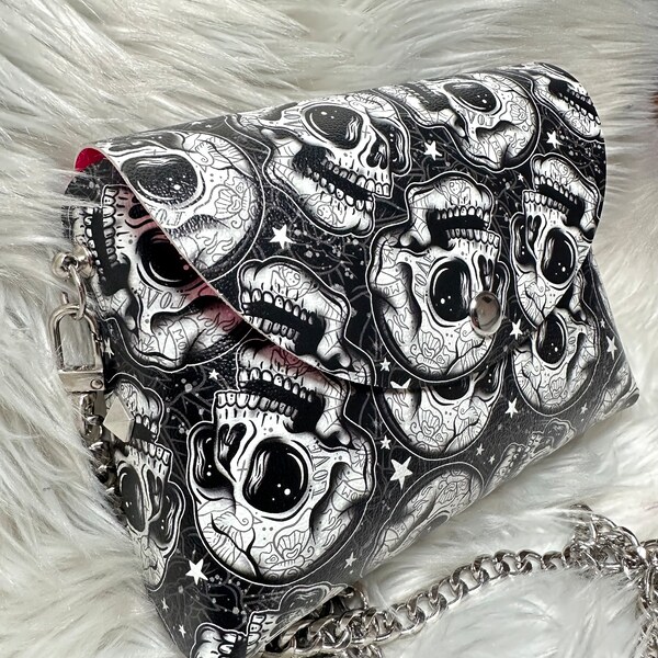Skull Leather Purse - Etsy