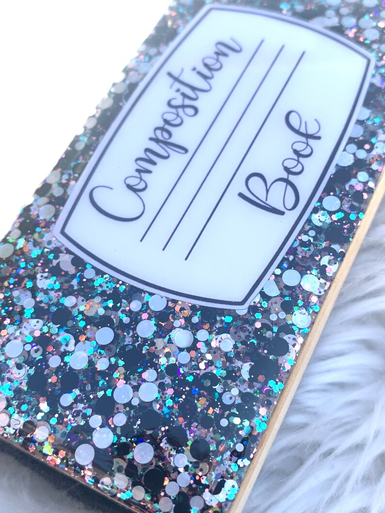 Composition Book Glitter Eraser | Teacher Gift | White Board, Black ...