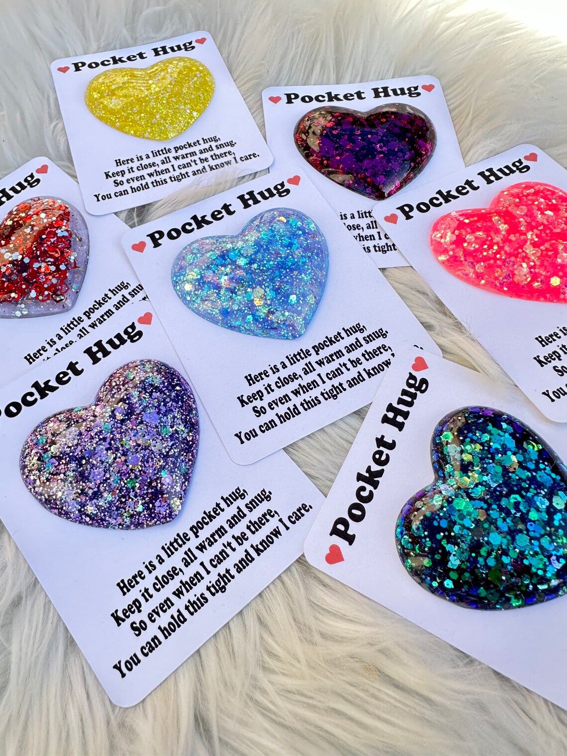Pocket Hug, Package Gift, Party Favor, Basket Stuffer, Heart Hug ...
