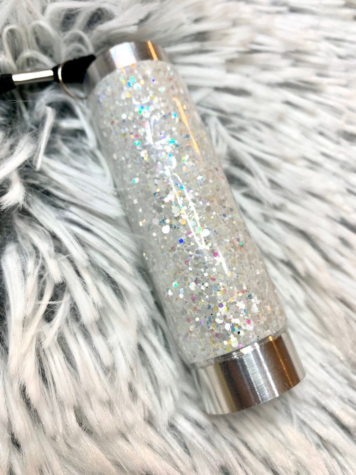 White iridescent Glitter Flashlight Milticolor Glitter | Etsy