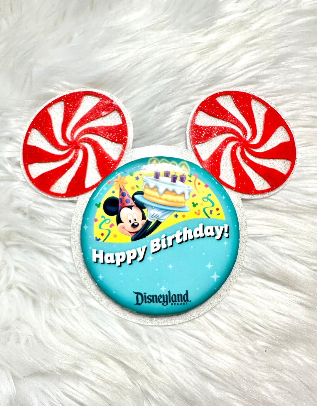 Peppermint Mickey Button Backer Christmas Button Accessories Pin Back ...
