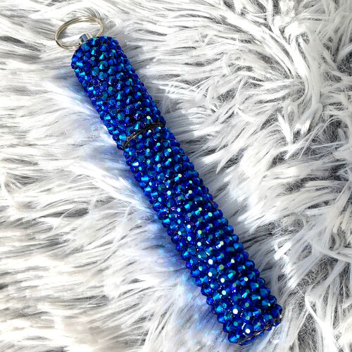 Crystal Collapsible Straw Travel Straw Straw Keychain - Etsy