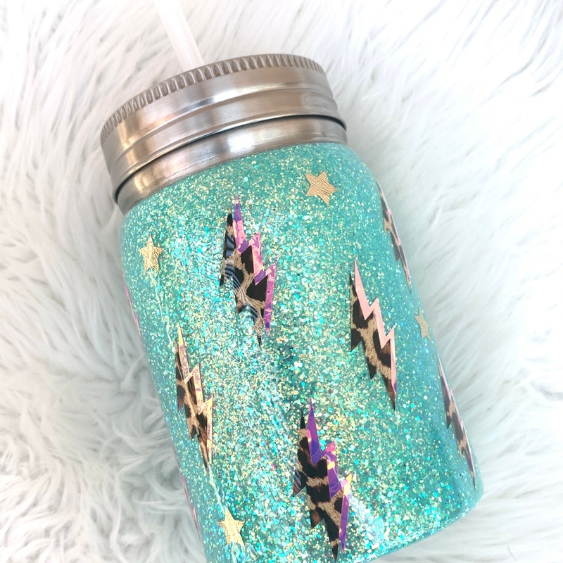 Glitter Mason Jars - Etsy
