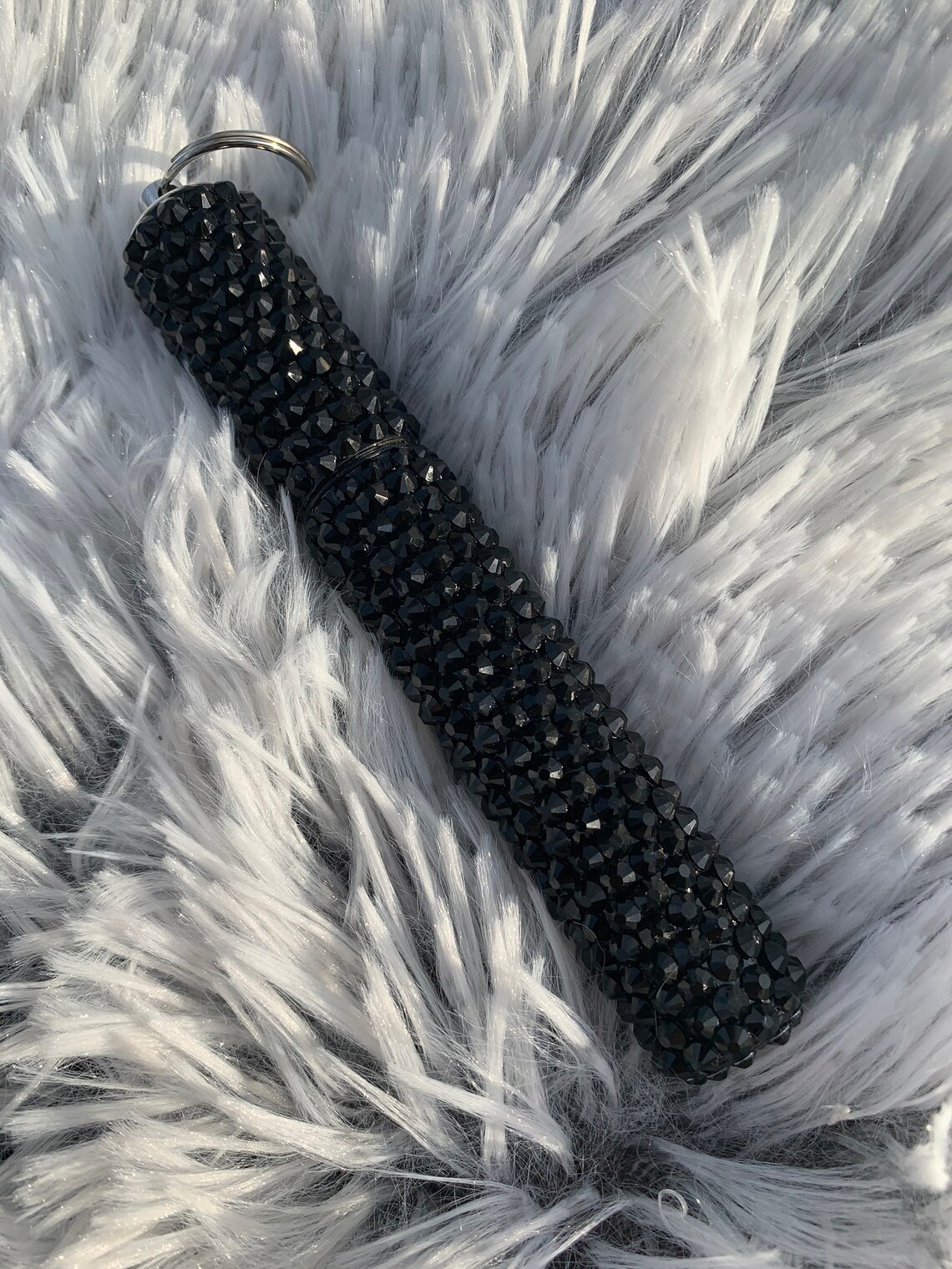 Black Crystal Collapsible Straw Travel Straw Straw - Etsy