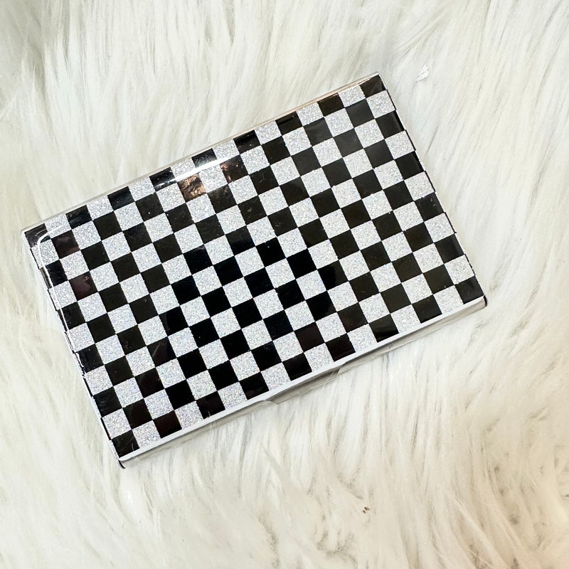Checkered Wallet - Etsy