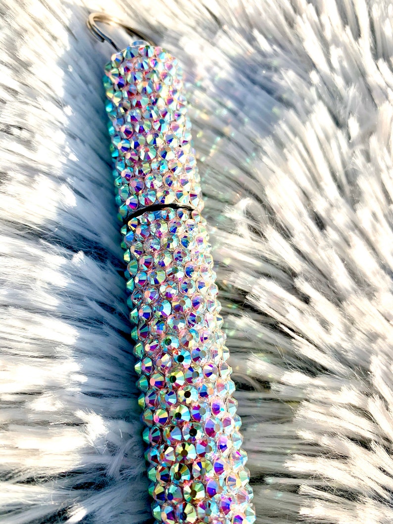 Crystal Collapsible Straw Travel Straw Straw Keychain - Etsy