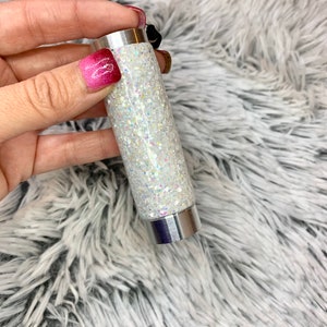 White Iridescent Glitter Flashlight | Milticolor Glitter | Travel ...