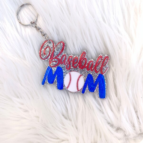 Baseball Keychain - Etsy