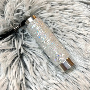 White Iridescent Glitter Flashlight | Milticolor Glitter | Travel ...