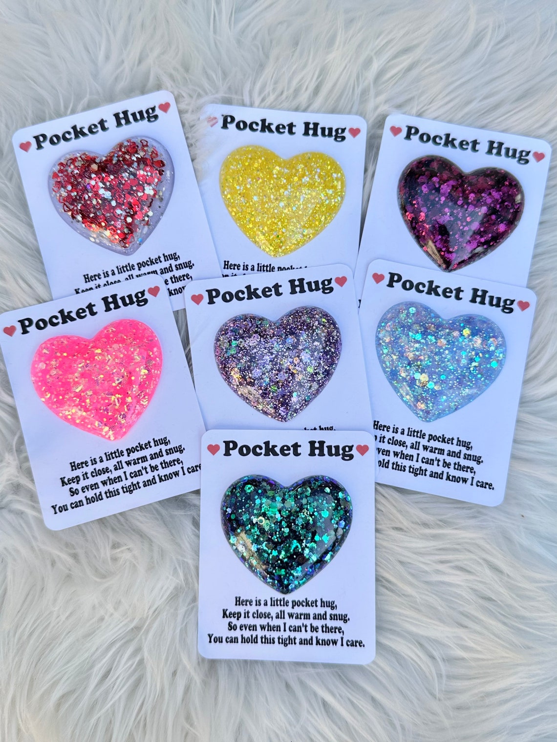 Pocket Hug, Package Gift, Party Favor, Basket Stuffer, Heart Hug ...