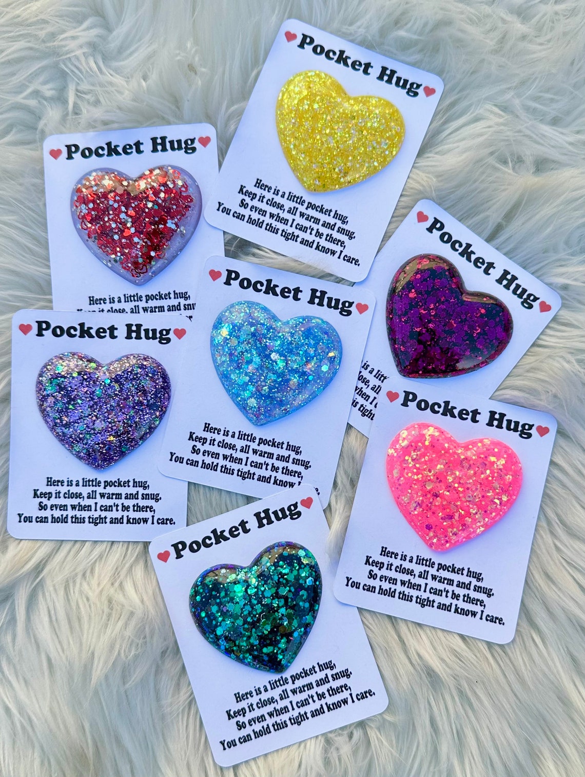 Pocket Hug, Package Gift, Party Favor, Basket Stuffer, Heart Hug ...